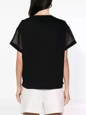 Brunello Cucinelli Semi-sheer Paneled T-shirt