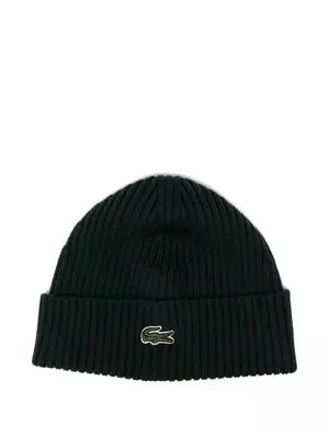Lacoste Logo-embroidered Beanie - Green