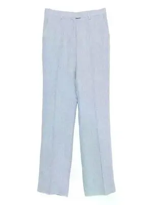 Etro Linen Tailored Trousers - Blue