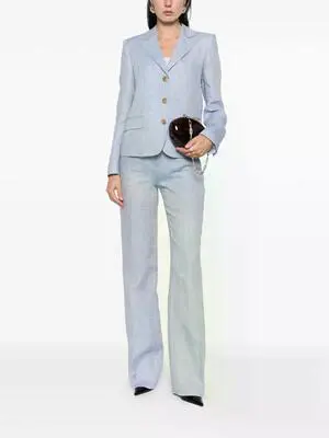 Etro Linen Tailored Trousers - Blue