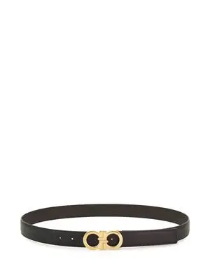 FERRAGAMO Reversible Gancini Buckle Belt - Black