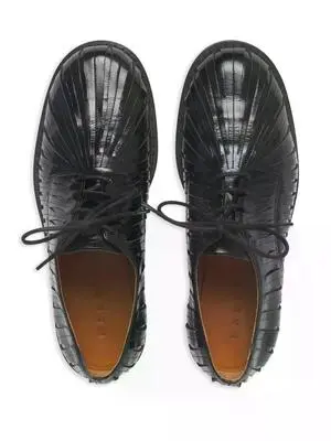 Marni Leather Strip Derby Shoes