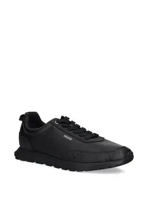 Hugo Panelled Lace-up Sneakers - Black