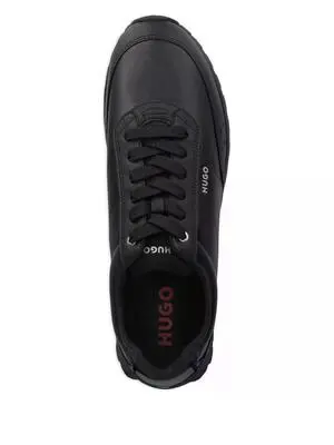 Hugo Panelled Lace-up Sneakers - Black