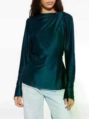 Victoria Beckham Long-sleeve Blouse - Blue
