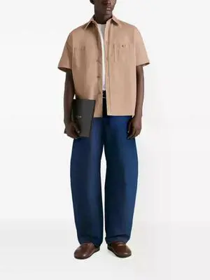 Givenchy Couture Seam Shirt In Cotton With Logo Patch