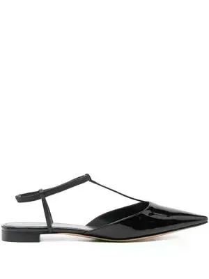 ERALDO Point-toe Flat Pumps - Black
