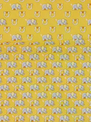 FERRAGAMO Gancini Elephant-print Silk Neck Tie - Yellow