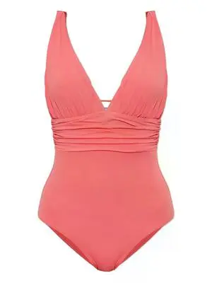 Melissa Odabash Panarea Ruched-detail Swimsuit - Pink