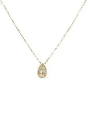 LB EXCLUSIVE 14k Yellow Diamond Pendant Necklace - Gold
