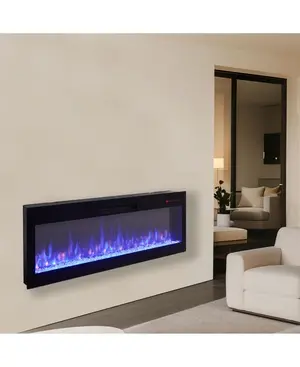 FLYNAMA Smart 60" Wifi-enabled Electric Fireplace Heater