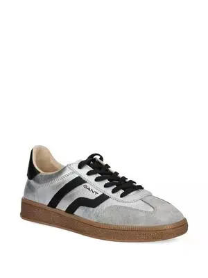 Gant Cuzima Metallic Leather Sneakers - Silver