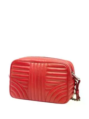 Prada Soft Calfskin Diagramme Camera Crossbody Bag - Red