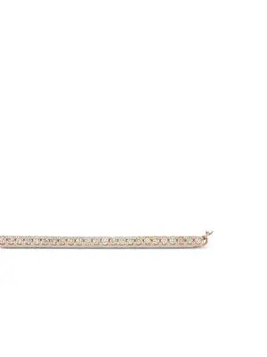 LB EXCLUSIVE 14k Rose Gold Diamond Bar Necklace