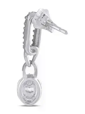 LB EXCLUSIVE 14k White Gold Diamond Drop Earrings - Silver