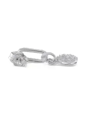 LB EXCLUSIVE 14k White Gold Diamond Drop Earrings - Silver