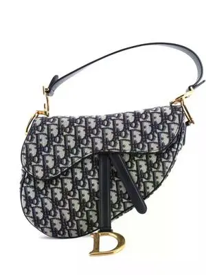 Dior Saddle Handbag Oblique Canvas Mini Shoulder Bag - Blue