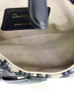 Dior Saddle Handbag Oblique Canvas Mini Shoulder Bag - Blue