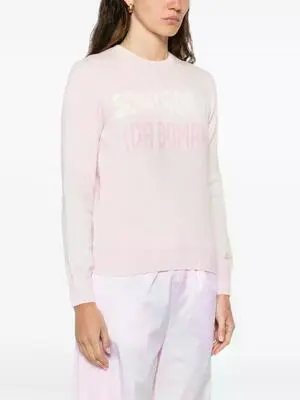 MC2 SAINT BARTH Lettering Ribbed Knit Jumper