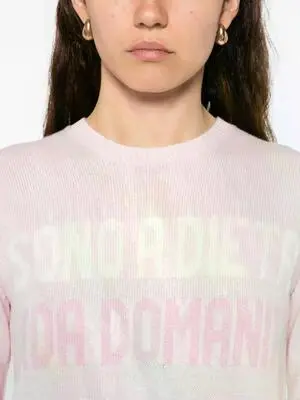 MC2 SAINT BARTH Lettering Ribbed Knit Jumper