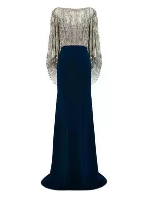 Jenny Packham Wanderlust Sequin-embellished Maxi Dress - Blue