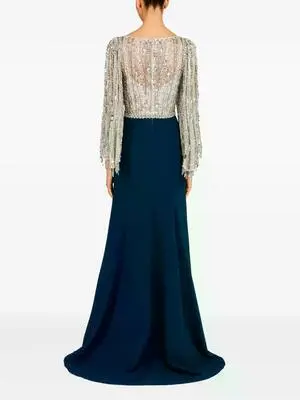 Jenny Packham Wanderlust Sequin-embellished Maxi Dress - Blue