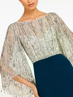 Jenny Packham Wanderlust Sequin-embellished Maxi Dress - Blue
