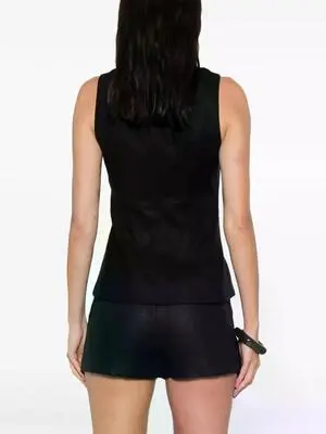 Faithfull The Brand Mina Square-neck Top - Black