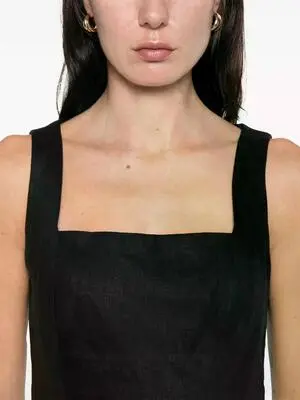 Faithfull The Brand Mina Square-neck Top - Black