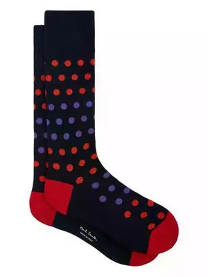 Paul Smith Polka-dot Cotton Socks - Black