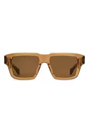 Dita Eliux Square-frame Sunglasses - Brown