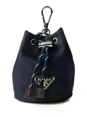 Prada Speedrock Re-nylon Keychain Charm - Blue