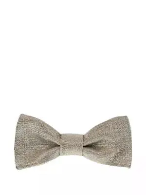 Versace Metallic Effect Bow Tie - Grey