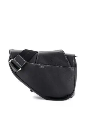 Dior Kaws Saddle Crossbody Bag With Applique - Black