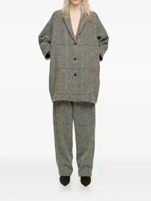 Bimba Y Lola Buttoned Houndstooth Jacket