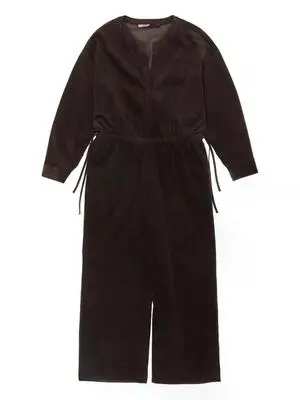Bimba Y Lola Corduroy Jumpsuit With Drawstring - Brown