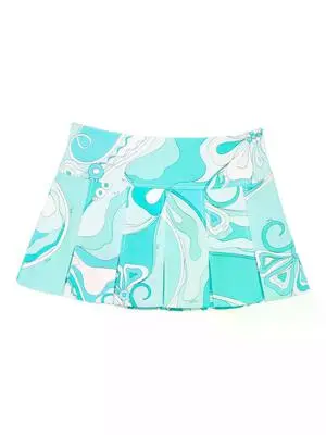 Emilio Pucci Printed Pleated Mini Skirt