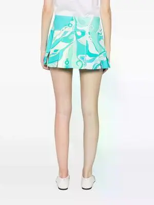 Emilio Pucci Printed Pleated Mini Skirt