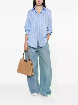 Matteau Striped Classic Shirt - Blue