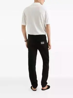 Dolce & Gabbana Crest-appliqué Polo Shirt - White