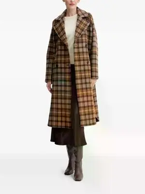 Marc O'polo Checked Double-breasted Coat