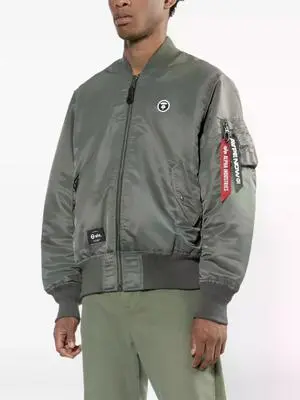 AAPE BY *A BATHING APE Logo-patched Bomber Jacket