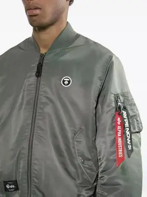 AAPE BY *A BATHING APE Logo-patched Bomber Jacket