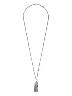 Rabanne Tasseled Pendant Necklace - Silver