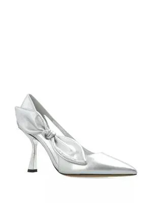 Kate Spade New York 89mm Bunnie Bow-detailed Pumps - Silver
