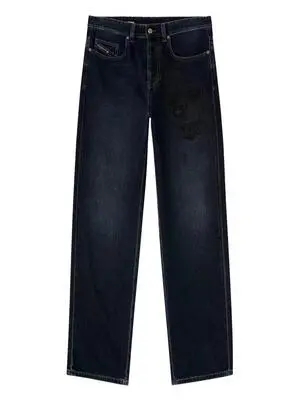DIESEL® 2001 D-macro Jeans With Embroidered Patches - Blue