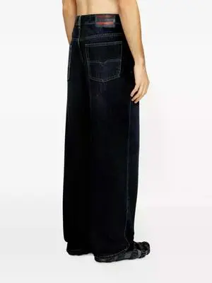 DIESEL® 2001 D-macro Jeans With Embroidered Patches - Blue