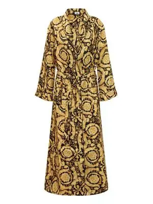 Versace Barocco-print Midi Dress