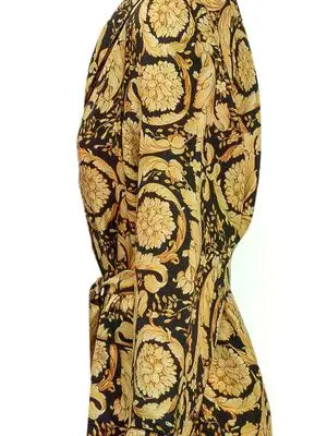 Versace Barocco-print Midi Dress