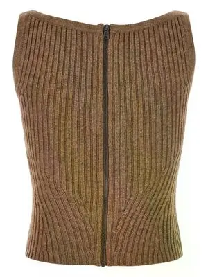 Max Mara Aretusa Ribbed-knit Tank Top